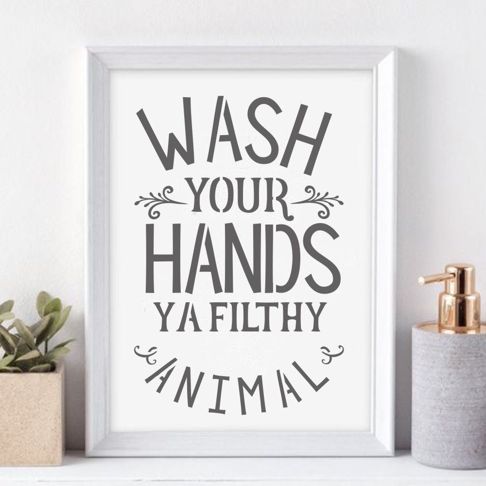 Hand Washing Craft Stencils