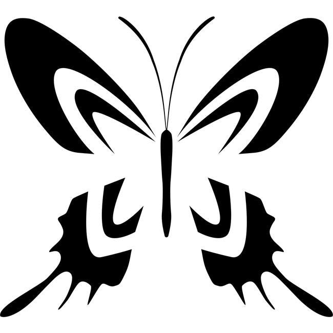 Two-Tone Swallowtail Butterfly Stencil