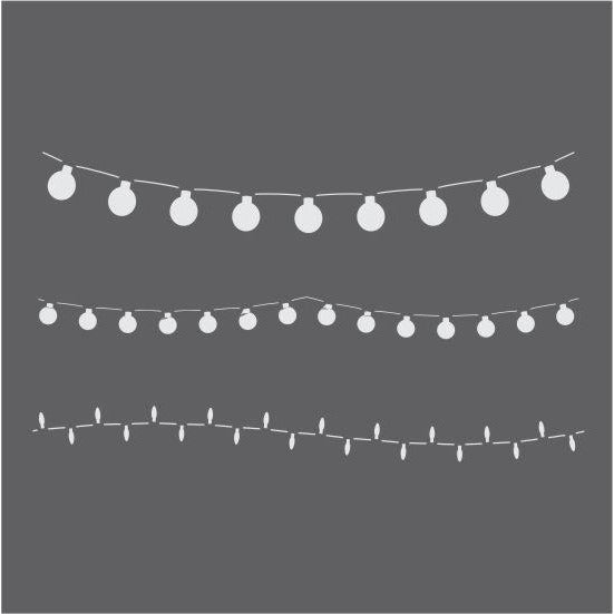 Holiday Lights Craft Stencils