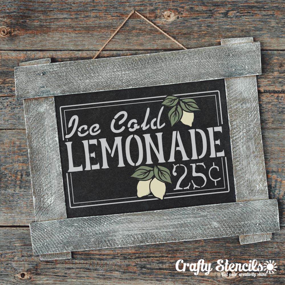 Ice Cold Lemonade Sign