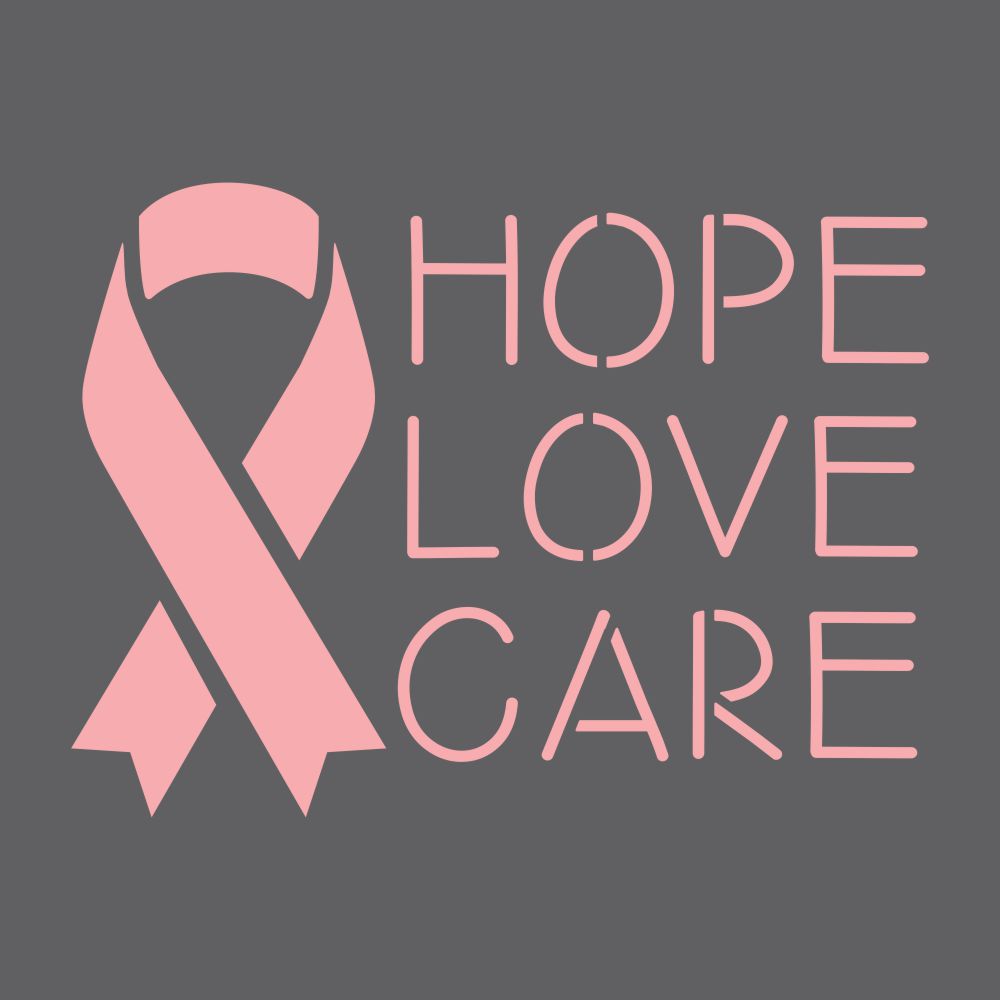 Hope Love Care Craft Stencil