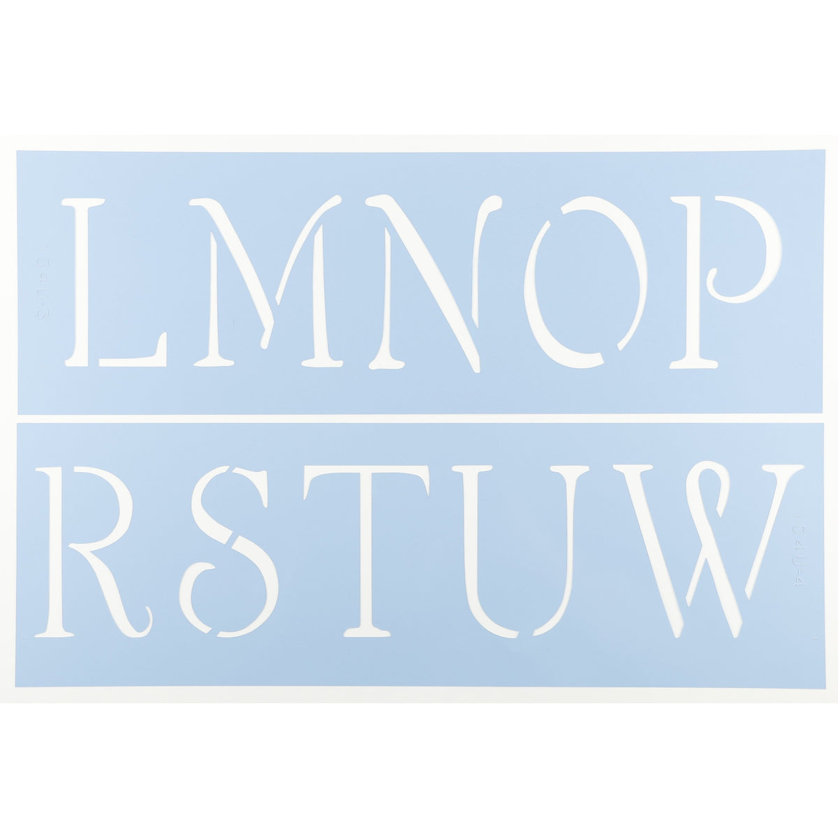 Simple Script Letter Stencil Set