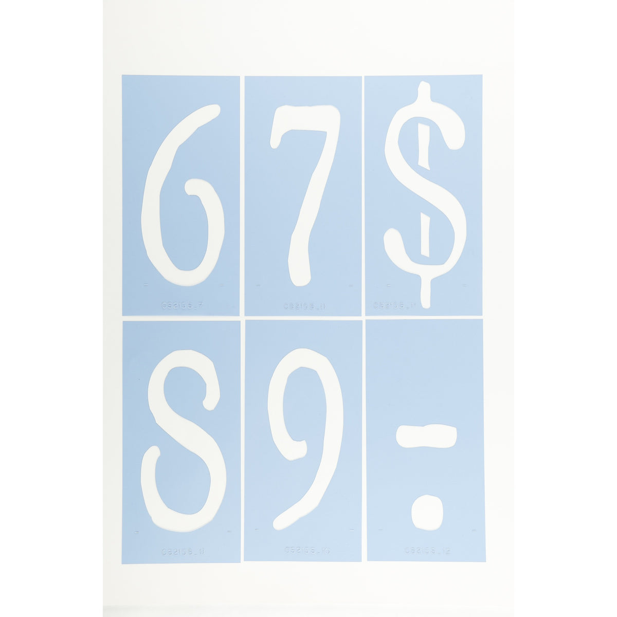 Rustic Number Stencil Set